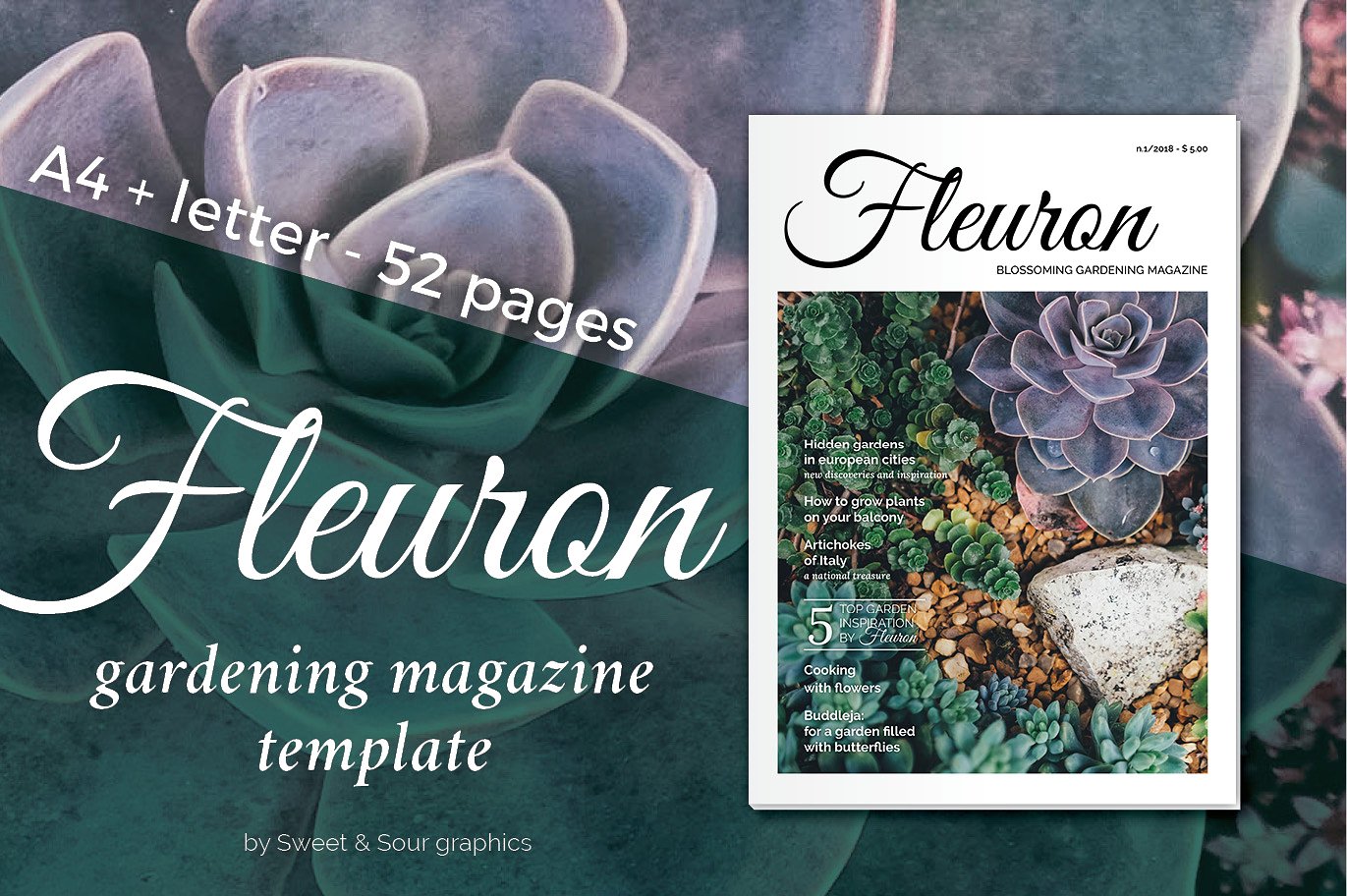 52 Fleuron Gardening Magazine Template indd 